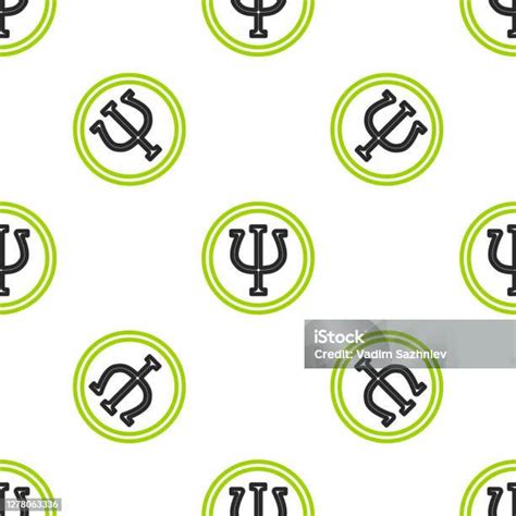 라인 심리학 아이콘 흰색 배경에 절연 원활한 패턴 싸이 기호 정신 건강 개념 정신 분석 분석 및 심리 치료 벡터 Mental