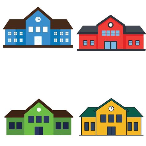 Dynamic School Building 4 Set Design Perfect For Academic And Educational Visual Projects