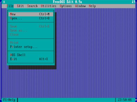 How To Use The FreeDOS Text Editor Opensource