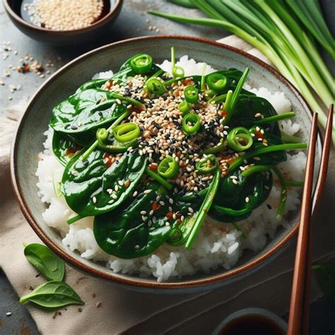 Spinach Food Photograpy Premium Ai Generated Image