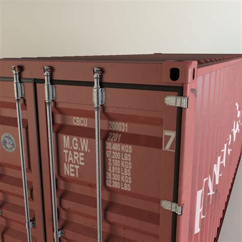 Контейнер 3d Модель 29 C4d Obj Fbx Unknown Max Free3d