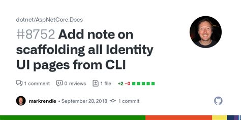 Add Note On Scaffolding All Identity UI Pages From CLI By Markrendle