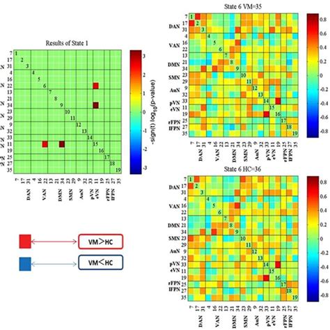 Differences In Dynamic Functional Network Connectivity Dfnc Between
