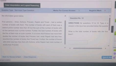 Section Data Interpretation And Logical StudyX