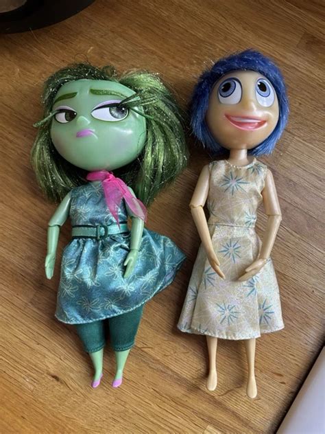 Disney Pixar Disgust Inside Out Doll 9” Talking Light Up Doll Working £