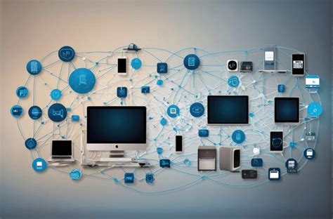 Premium Photo Futuristic Network Interface Concept Design