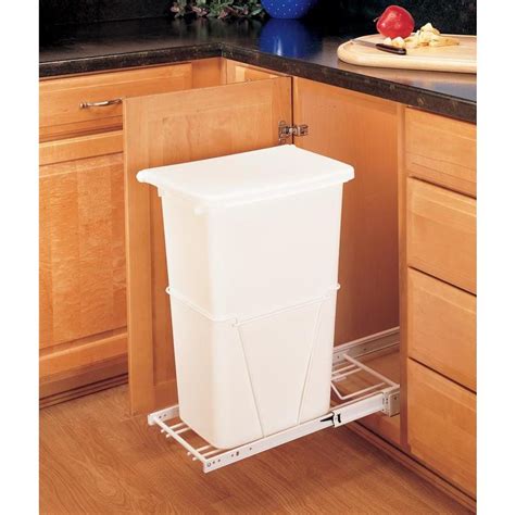 Shop Rev A Shelf Quart Plastic Pull Out Trash Can At Lowes Com