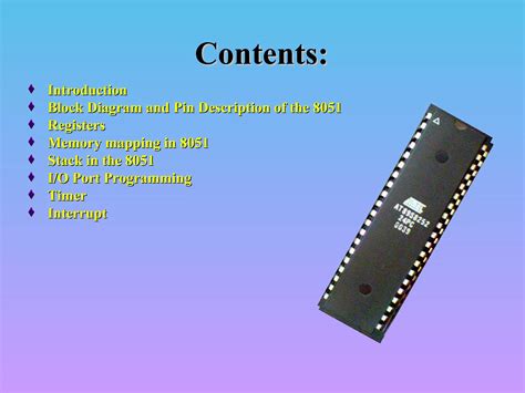 Microcontroller 8051 Ppt Operating Systems Computer Software And