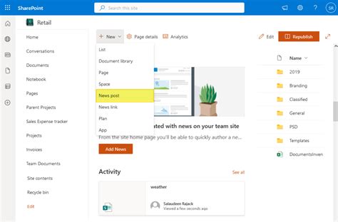 Create A News Post In Sharepoint Online Sharepoint Diary