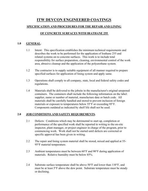 Itw Devcon Engineered Coatings