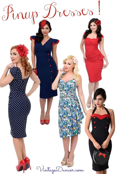 Vintage Style 1940s Pin Up Dresses