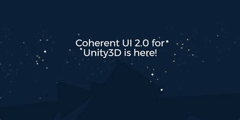 Coherent Ui 20 Is Perfect User Interface Tool For Unity3d Gui