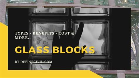 Glass Blocks For Wall Advantages Disadvantages Types And Size Definecivil