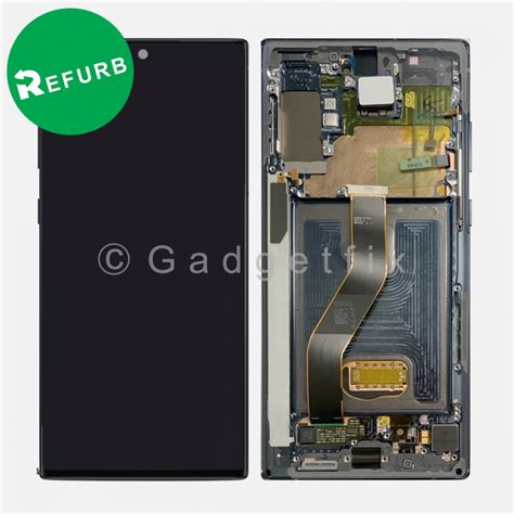 Black Amoled Lcd Touch Screen Digitizer Frame For Samsung Galaxy Note Plus G