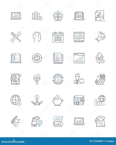 Community Development Line Icons Collection Empowerment Collaboration Engagement Unity