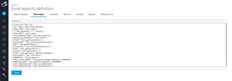 Custom Export To Excel Twproject Support