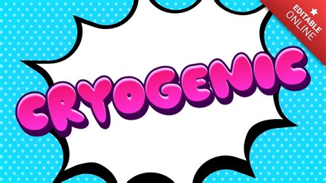 Cryogenic Text Style Effects Generator