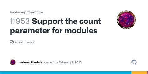 Support The Count Parameter For Modules · Issue 953 · Hashicorpterraform · Github