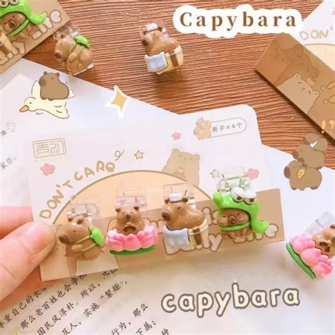 Capybara Classification Folder Cartoon Binding Clip New Hand Account