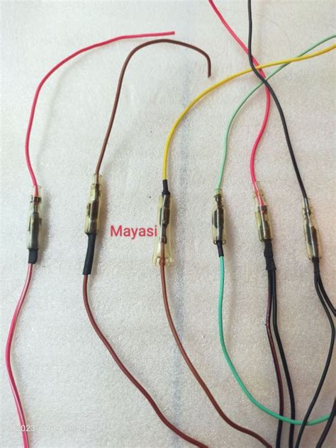 Soket Sambungan Soket Connector Motor Pin 1 Tunggal Ori Universal Potongan Kabel Body Sepasang