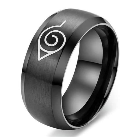 Naruto Konoha Ring The Dragon Shop Geek Culture Rings For Men