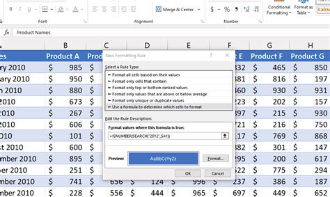 how to use a formula to determine which cells to format spreadcheaters