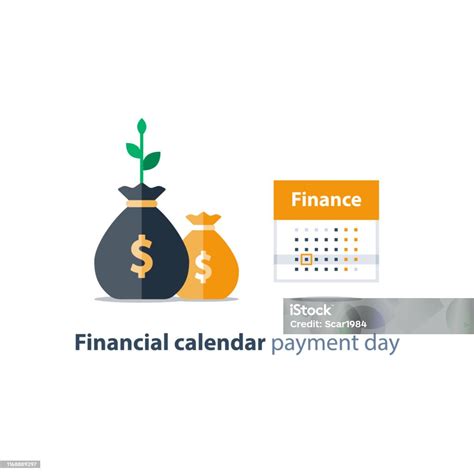 머니 백 및 캘린더 재무 계획 월 납부 연간 수입 회계 벡터 아이콘 0명에 대한 스톡 벡터 아트 및 기타 이미지 0명 Playoffs Tv Network