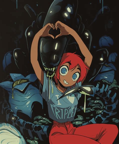 Xenomorph And Ovomorph Original And 1 More Drawn By Carlesdalmau