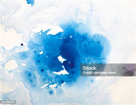 파란색 페인트 추상 예술 배경 텍스처 종이에 수채화 포스터 카드 초대장 배경 화면의 현대 디자인 검은색에 대한 스톡 벡터 아트 및 기타 이미지 Istock