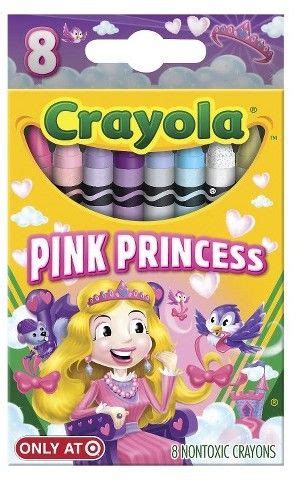 Crayola Pick Your Pack Crayons 8ct Pink Princess Artofit