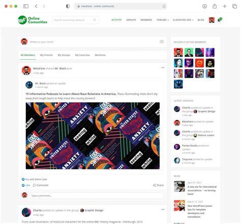 Metafans Best Community Wordpress Theme
