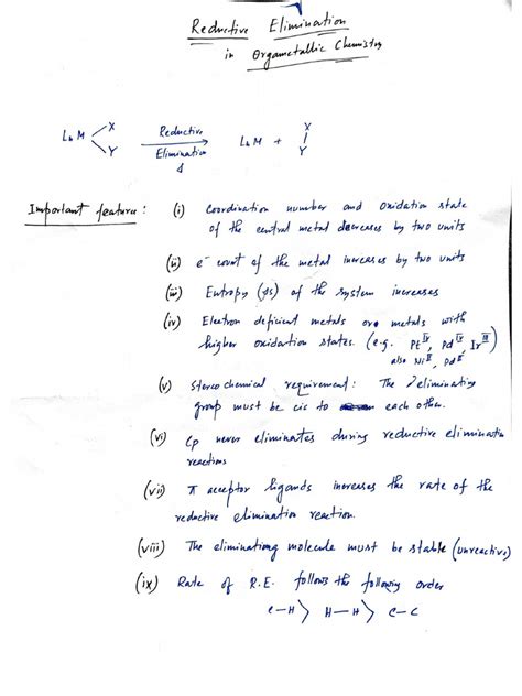 Reductive Elimination Reaction Suman Sir Pdf