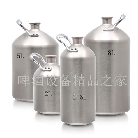 304不锈钢啤酒桶家酿二发酒桶中转桶户外便携白酒壶带把手虎窝淘