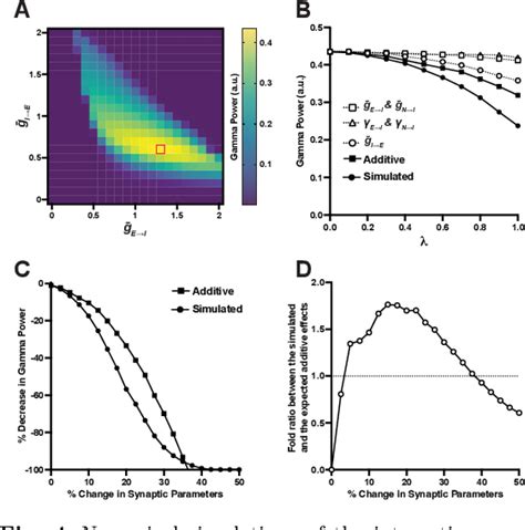 Figure 4 From Mean Field Analysis Of Synaptic Alterations Underlying Deficient Cortical Gamma