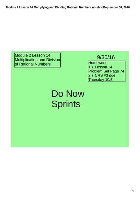 Module 2 Lesson 18 Evaluating Expressions With Rationals Pdf