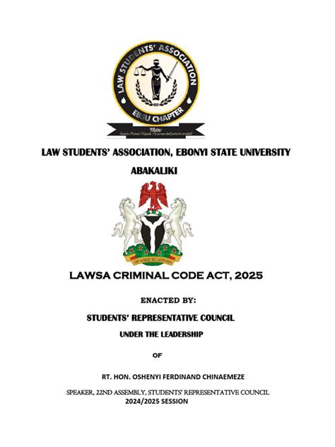 Lawsa Criminal Code Act 2025 Pdf Theft Forgery