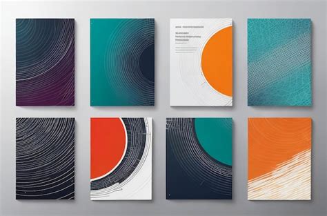 Premium Photo Set Of Cards With Blend Liqud Colors Futuristic