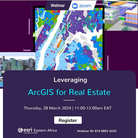 Esri Eastern Africa On Linkedin Webinar Leveraging Arcgis For Real Estate Thursday 28 March