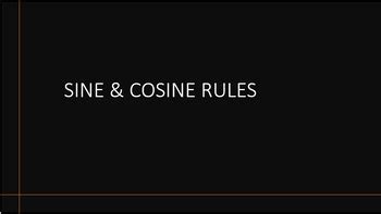 SINE AND COSINE RULES By UPLINE ACADEMIC RESOURCES TPT