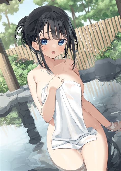 Rule 34 Big Breasts Black Hair Blue Eyes Blush Muninshiki Original