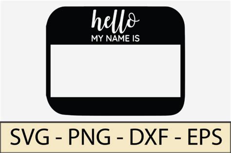 Hello My Name Is Graphic By Zahed6525 Creative Fabrica