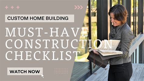 Building A Custom Home Checklist