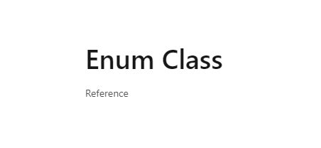 Enum Class Methods In C