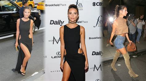 Emily Ratajkowski Daily Front Rows Fashion Awards In New York Hot