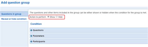 Question Show And Hide