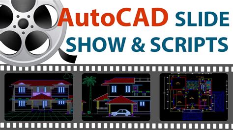 Autocad Slide Show And Scripts Autocad Script Command Youtube