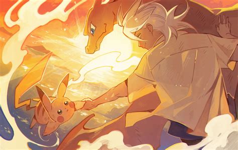 Pikachu Charizard And Friede Pokemon And 2 More Drawn By Luminous