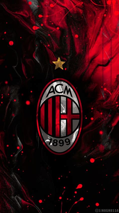 Fondo De Pantalla Del Ac Milan Para Pc Ac Milan Fútbol Blanco Y