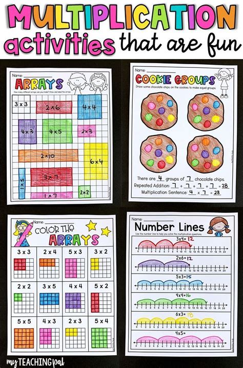 Worksheets Number Sentences Multiplying By Multiplication Number Lines In
