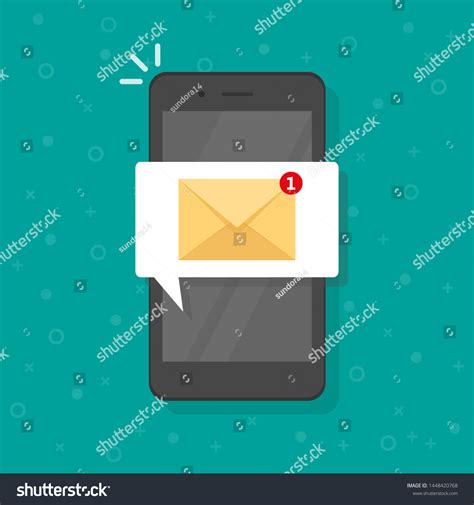 Unread Email Notification New Message On Stock Vector Royalty Free